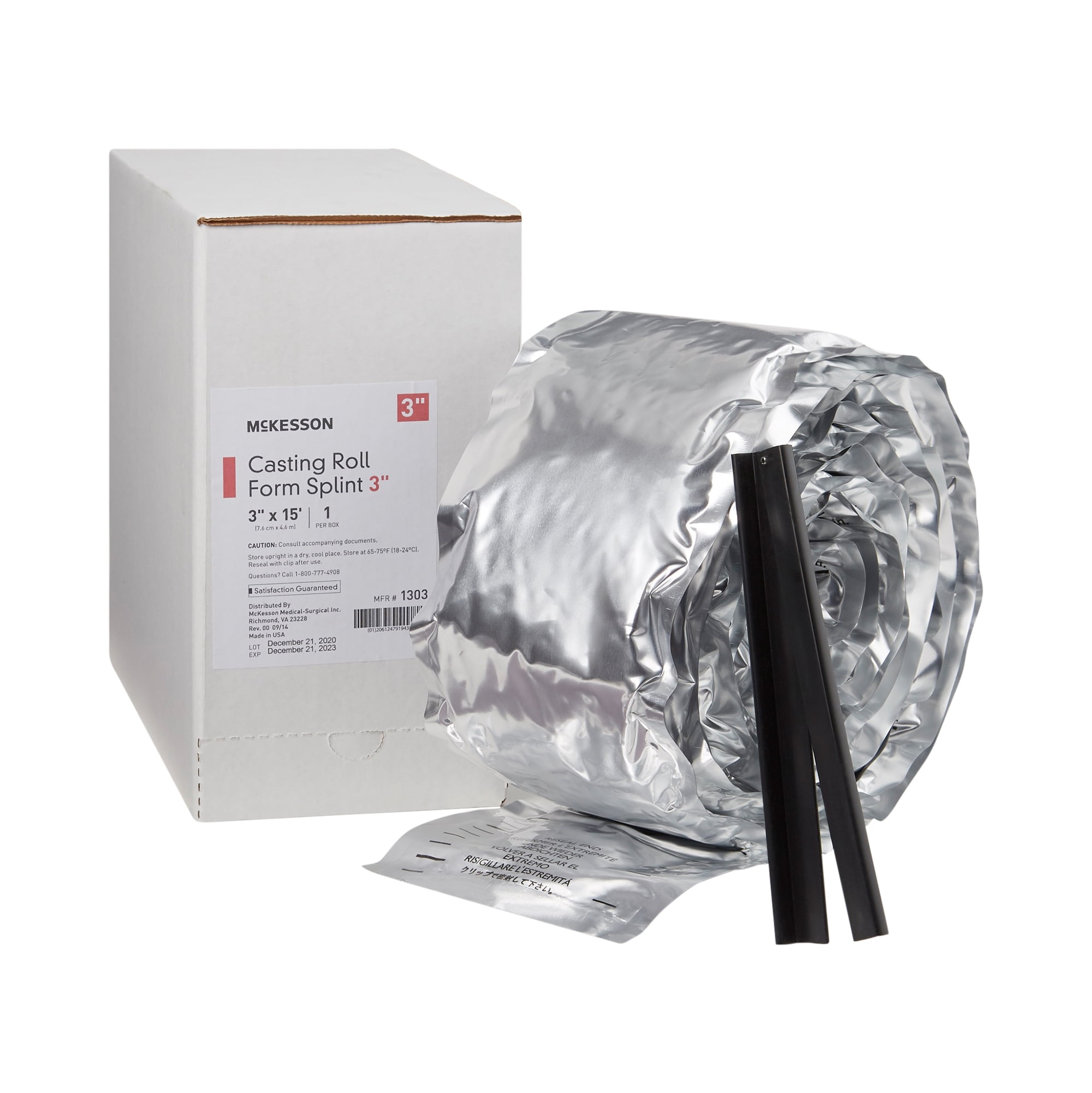 McKesson Padded Splint Roll - Fiberglass Orthopedic Casting Roll, 3 in ...