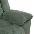 PonLiving Modern Corduroy Recliner Sofa Set with Overstuffed Arms, 3 ...