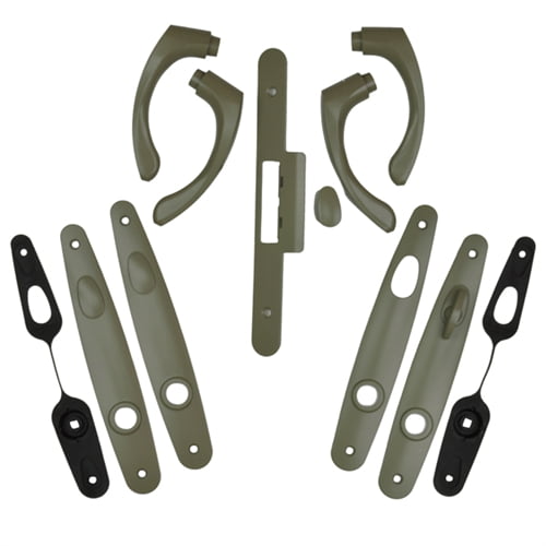 Andersen Tribeca Style Double Active Hinged Door Hardware Set in Stone ...