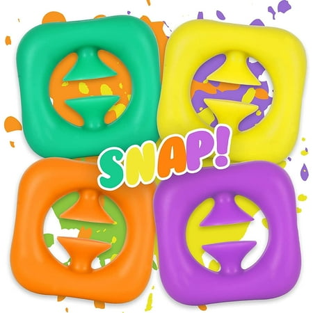Fidget Snapper Toy Stress Relief Toy Rainbow Hand Grip Squeeze Grab PoP ...