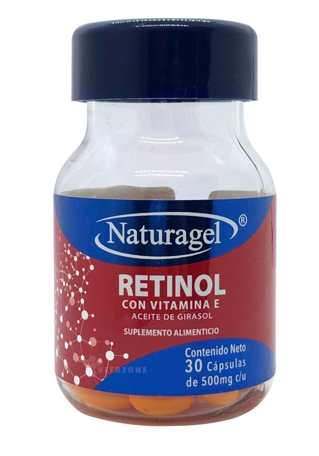 Retinol con Vitamina E 30 cápsulas Naturagel Naturagel NATURAGELRETINOL ...