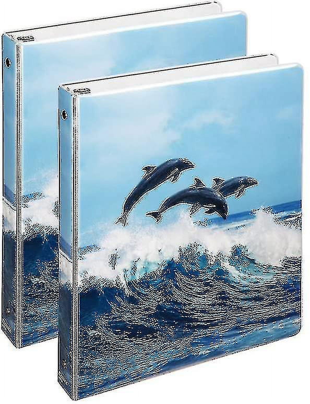 1-inch Cute 3-ring Binder Floral Designer Binders, 1 Round Rings Letter ...