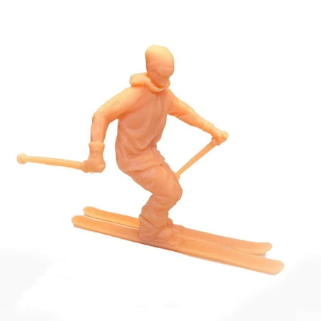 pitrice Skiing Figures Resin Doll Model for 1:87 resin tiny ...