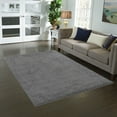 Mainstays Traditional Solid Gray Shag Indoor Area Rug, 3' x 4'8 ...