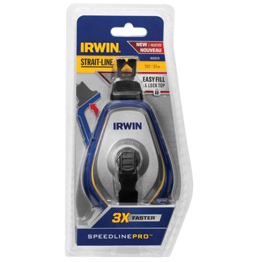 Irwin Strait-Line 10 oz. Chalk Line Reel 100 ft. - Walmart.com