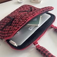 Bow Shaped Quilted Laptop Sleeve 13 15 Inches Handle Carrying Bag ...