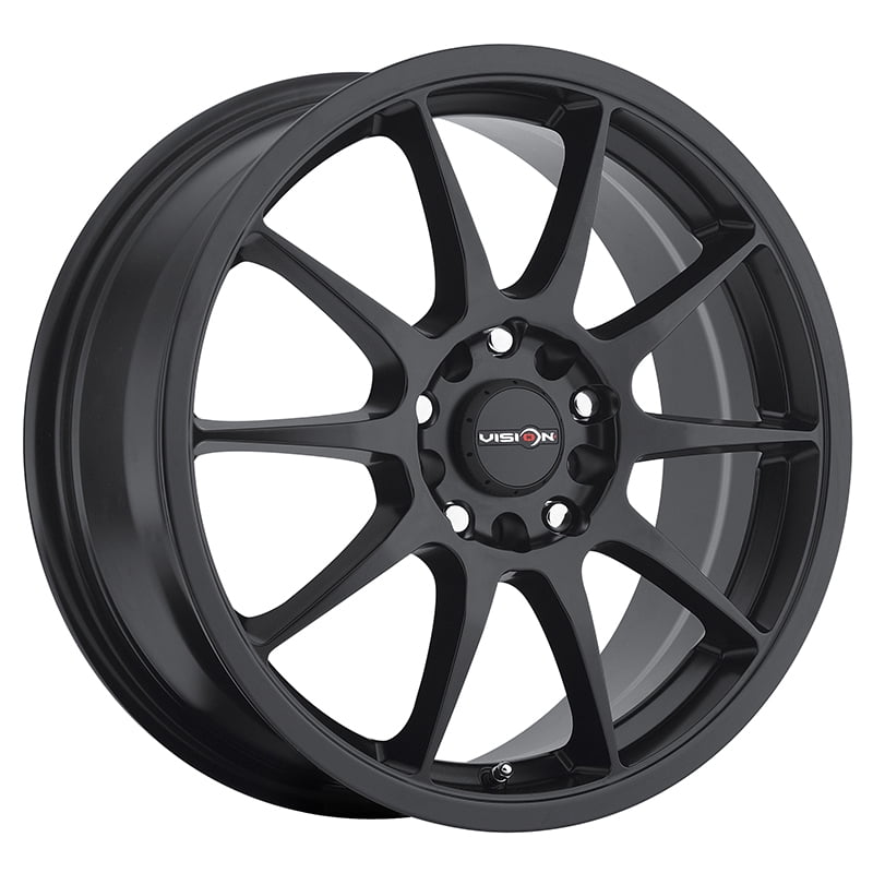 Vision Bane 16x7 5x112/5x114.3 38et Matte Black Wheel - Walmart.com