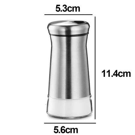 Pepper Shaker or Salt Shaker with Adjustable Pour Holes - Elegant ...