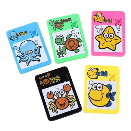 Animal Jigsaw Puzzle Toy Age 3+ Flash Cards Matching Game marine ...