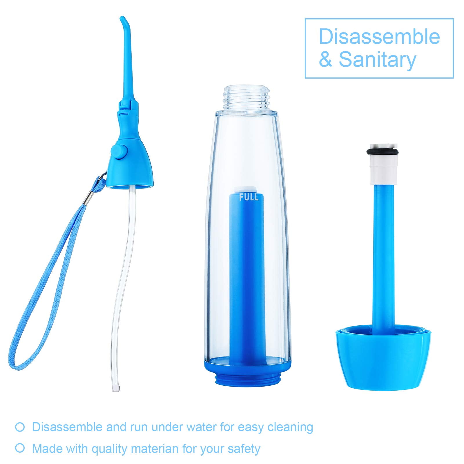 Tonsil Stone Remover Dental Water Jet Flosser Manual Pump Type Low ...