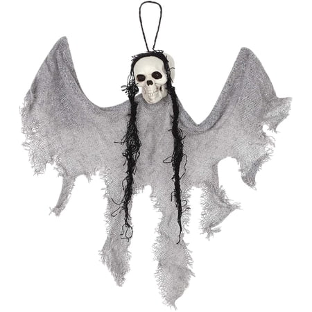 Halloween Hanging Skeleton Flying Hanging Ghost Scary Animated Hanging ...