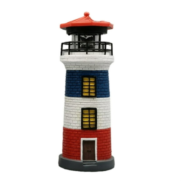 Solar Lighthouse Rotating Beacon