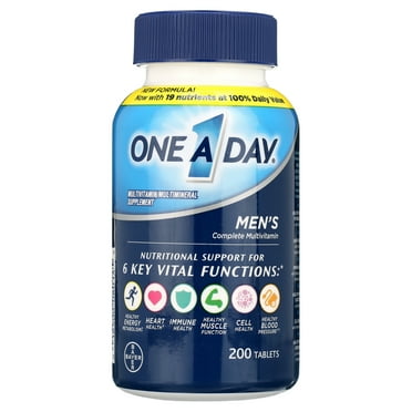 One A Day Men's 50+ Multivitamin Tablets, Multivitamins for Men, 100 Ct ...