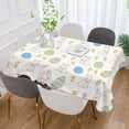 60x108in Square Printed Tablecloth Easy-Care Decorative Table Cloth for ...