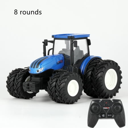 1/24 RC Tractor Trailer with LED Headlight,Farm Toys Set 2.4GHZ Remote ...