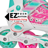 Roller Derby ION 7.2 Girl's Adjustable Inline Skate - Walmart.com