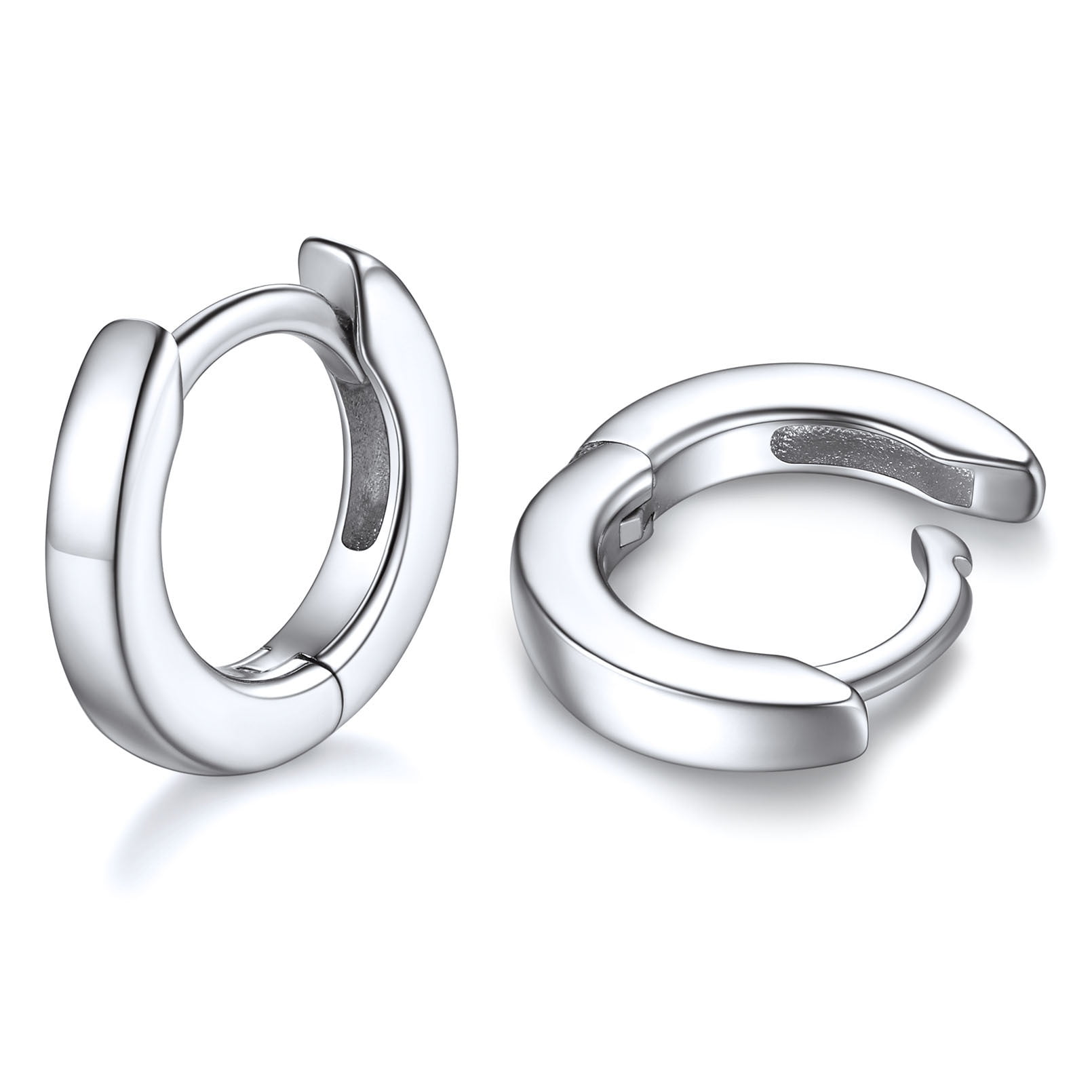 ChicSilver 925 Sterling Silver Small Hoop Earrings for Women Polished ...