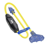Yellow Jacket 2814 12/3 SJTW GFCI with 3-Outlet LED Power Block, 2-Feet ...