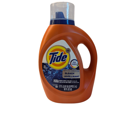 Tide Plus Bleach Alternative HE Turbo Clean Liquid Laundry Detergent ...