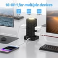 Power Strips with Surge Protection, Flat Plug Power Strip with 12 ...