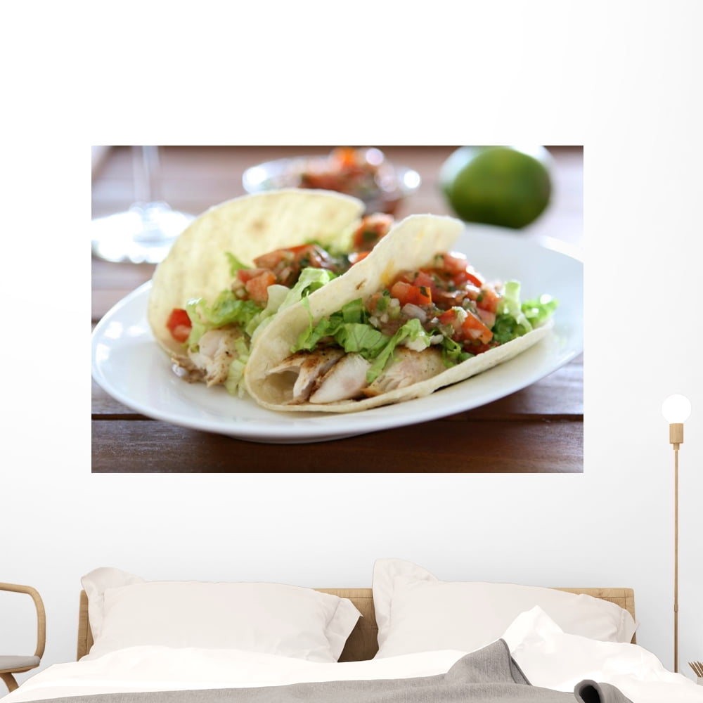 Tacos Wall Mural by Wallmonkeys Peel and Stick Graphic (48 in W x 32 in ...