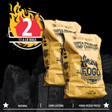 FOGO Super Premium Hardwood Lump Charcoal, Natural, Large Sized Lump ...