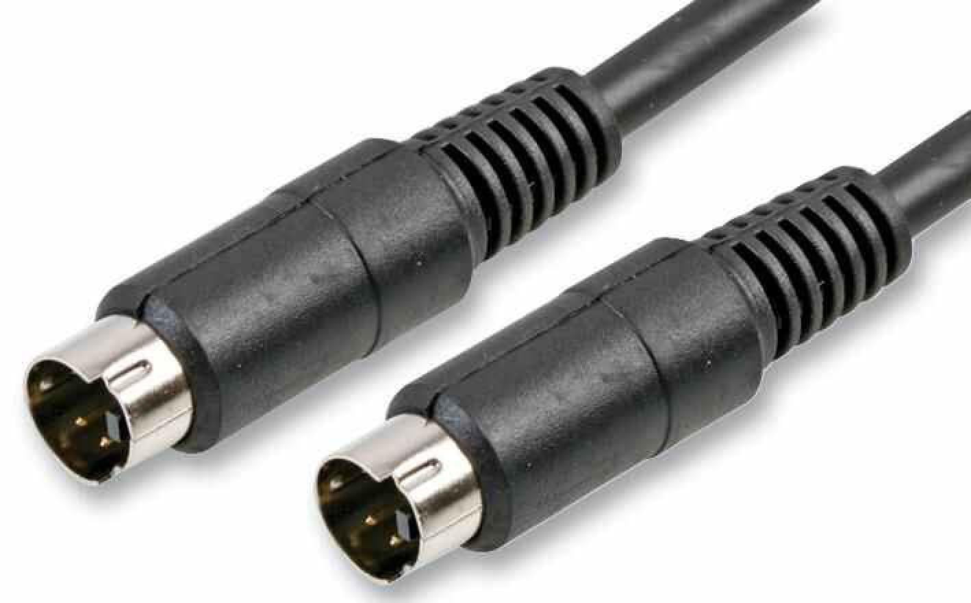 PRO SIGNAL - 4 Pin Mini-DIN (S-VHS) Plug to Plug Lead, 3m Black ...
