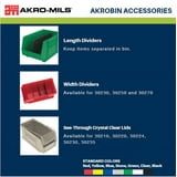 "Akro-Mils Utility Box, Stackable Storage Bins, AkroBins 30240, 15""x8 ...