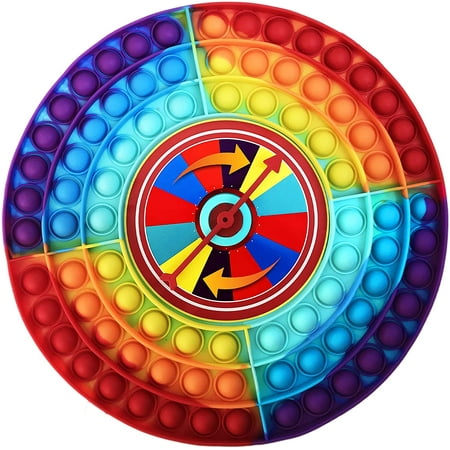 ZHENGBOS Big Rainbow Animal Popit, Silicone Poppers Fidget Toy Bulk ...