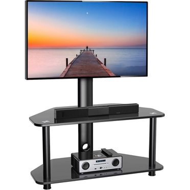 Woven Paths Open Storage TV Stand for TVs up to 80", Dark Walnut ...