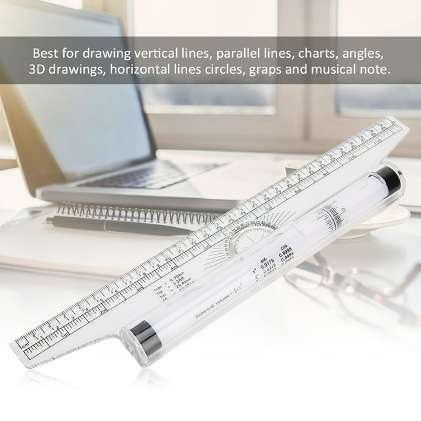 Parallel Ruler Drawing Ruler Drafting Machine Angle Ruler Measurement ...