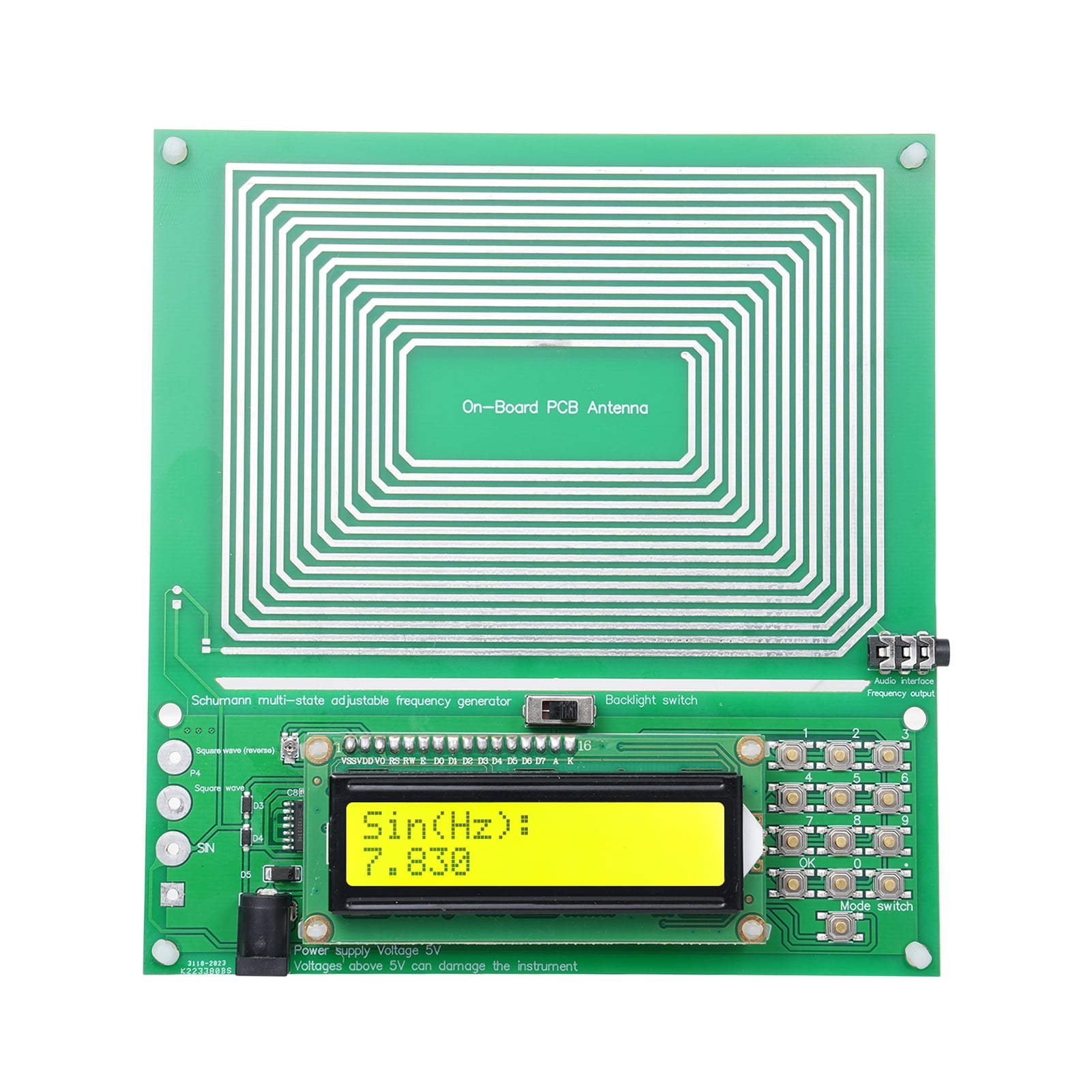 DC 5V Adjustable 0.001Hz-200KHz 7.83Hz Schumann Resonance Ultra-low ...