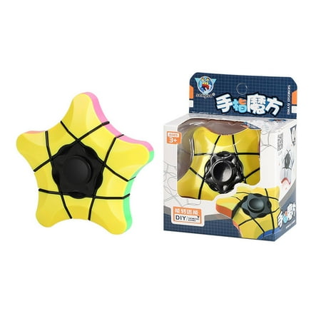 Five Pointed Star Speed Cube Stickerless Magic Cube Puzzles Toy ...