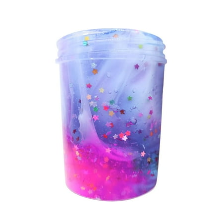 Clear Slime Beautiful Color Mixing Cloud Slime Relief Stress Toys ...