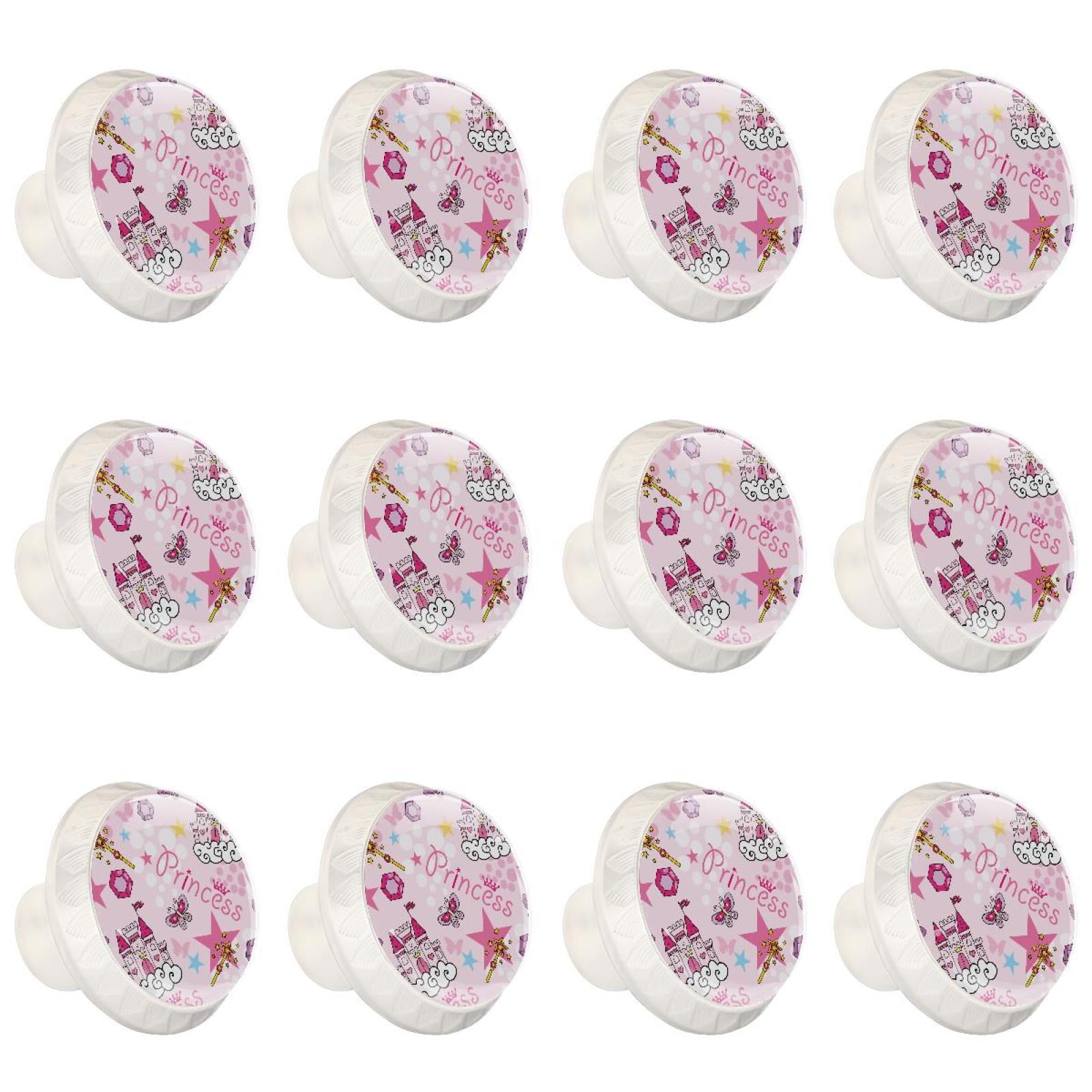 12 Pcs Pink Princess Castle Knobs for Kitchen Cabinet Cupboard Dresser ...