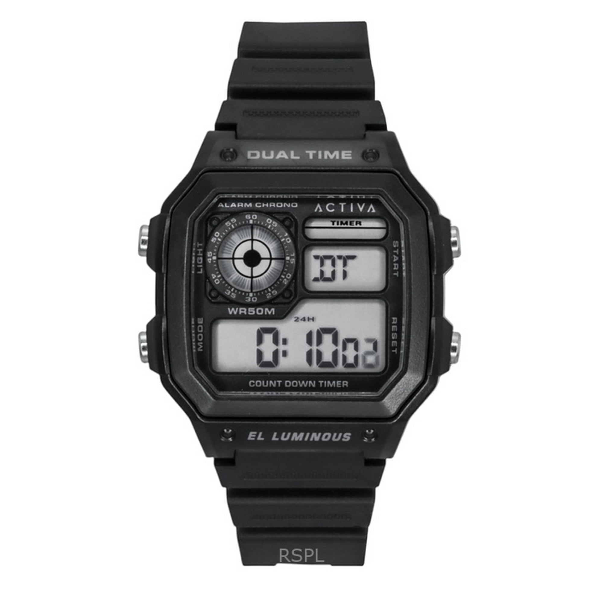 Click here for Invicta Activa Digital Polyurethane Strap Black Di... prices