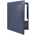 JAM Paper Two Pocket Glossy Presentation Folder, Navy Blue, Sold ...