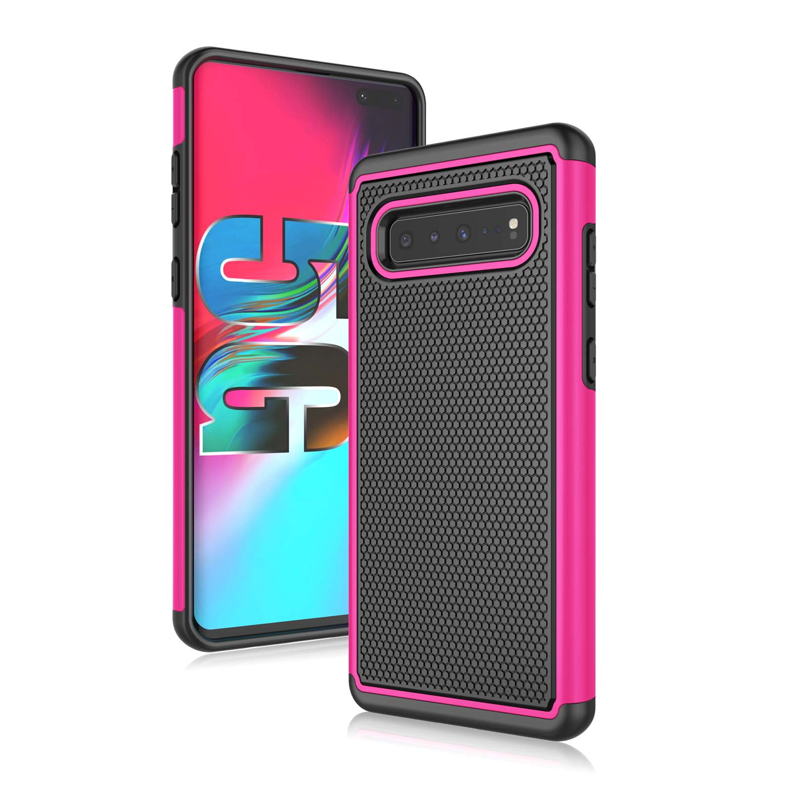 Njjex Case for 2019 6.7" Galaxy S10 5G, Cover for Samsung S10 5G, Shock Absorbing Dual Layer ...