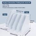 Collapsible Magazine File Holder with 2 Vertical Compartments Foldable ...