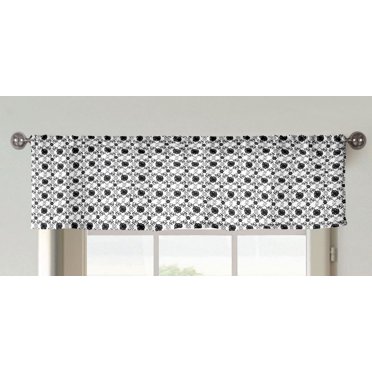 Adley Metallic Embroided Diamond Sheer Valance - Walmart.com