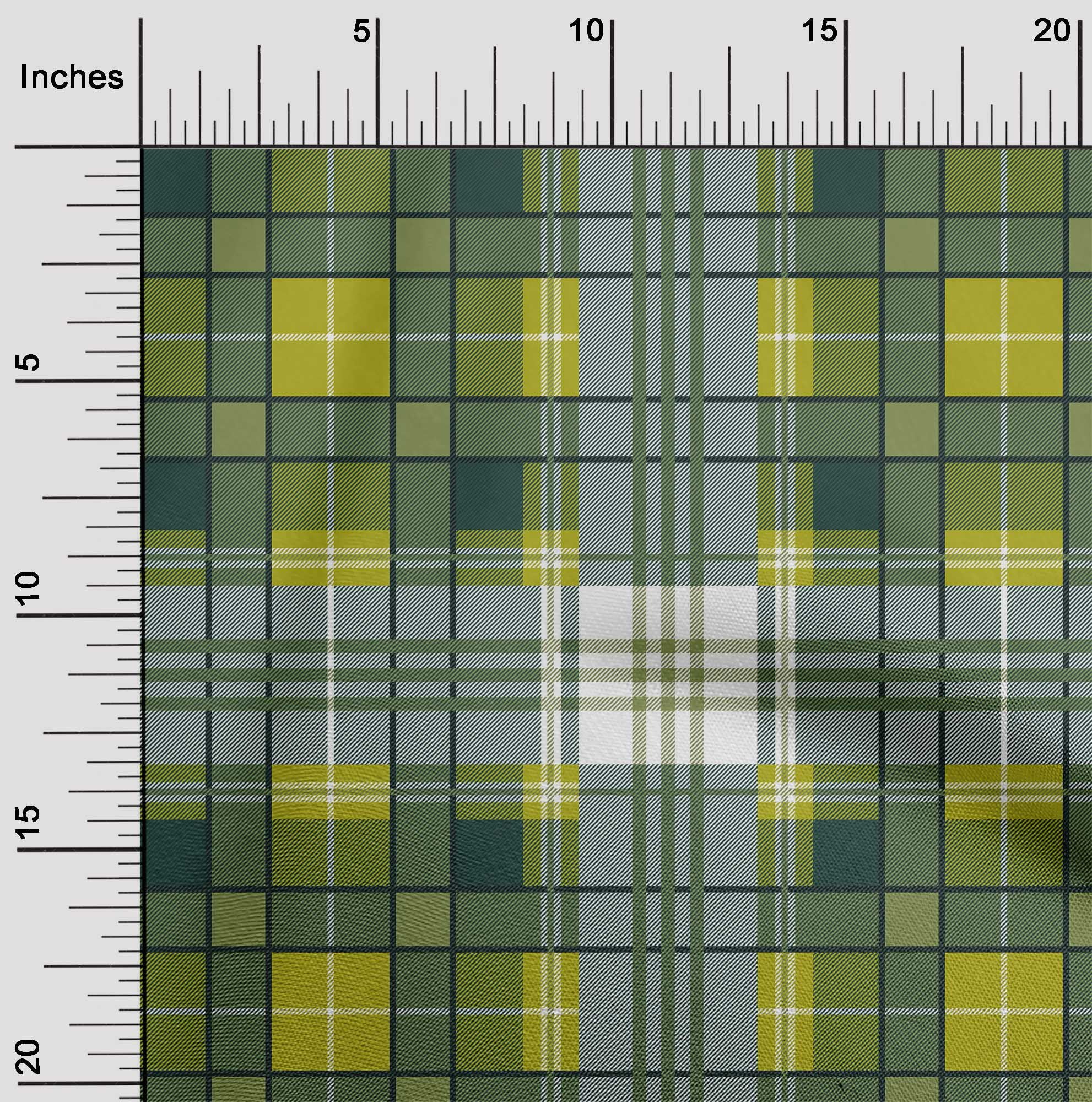 oneOone Viscose Chiffon Fabric Tartan Check Print Fabric BTY 42 Inch ...