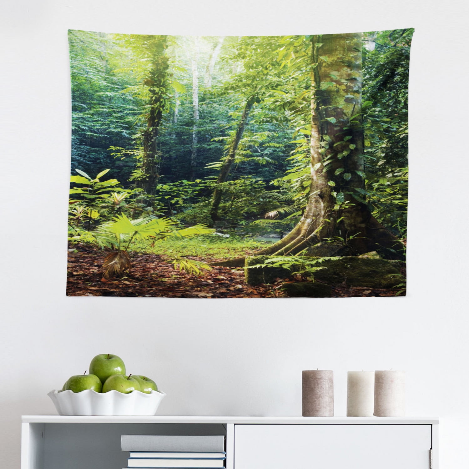 Rainforest Tapestry, Roots of Mangrove Trees Turquoise Creek Nature ...