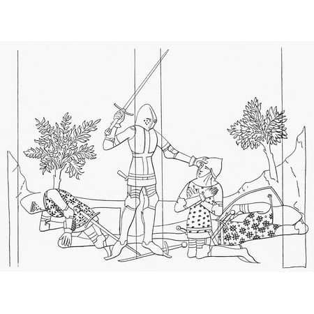 Lancelot Of The Lake. /Nillustration From A French Version Of 'Lancelot ...