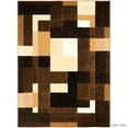 Allstar Brown Modern Contemporary Casual Brown Area Rug (7' 10" x 10' 2 ...