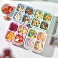 4Pack Bento Snack Containers, 4 Compartments, Reusable Lunchable Boxes ...
