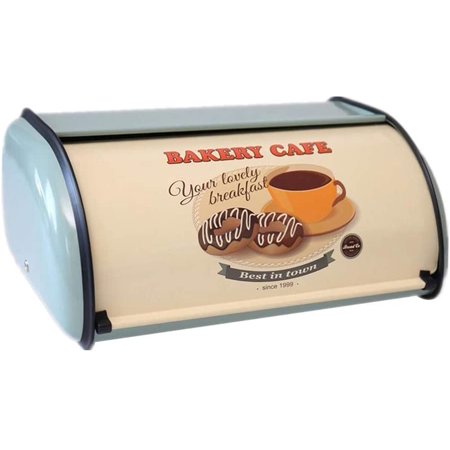 Extra Large Space Saving Rectangle Bread Box with Roll up Lid - Extra ...