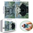 1000-Piece Adult Wood Jigsaw Puzzle, Wolf in Sheep's Clothing Art ...