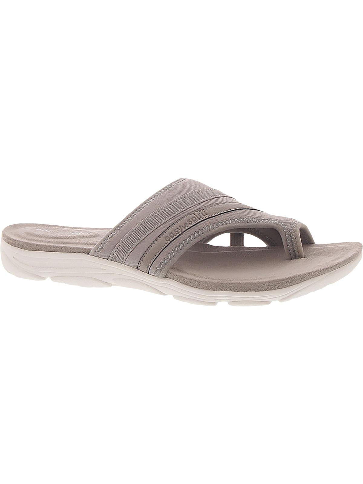 Easy Spirit Womens Lola 2 Faux Suede Cushioned Slide Sandals - Walmart.com