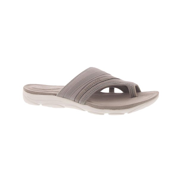 Easy Spirit Womens Lola 2 Faux Suede Cushioned Slide Sandals - Walmart.com