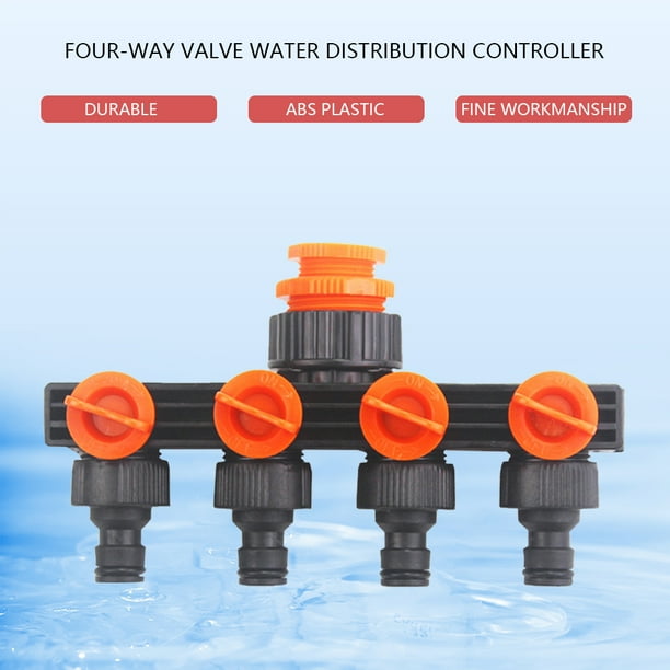 Clairlio 4-Way Garden Water Divider Removable Hose Pipe Splitter for ...